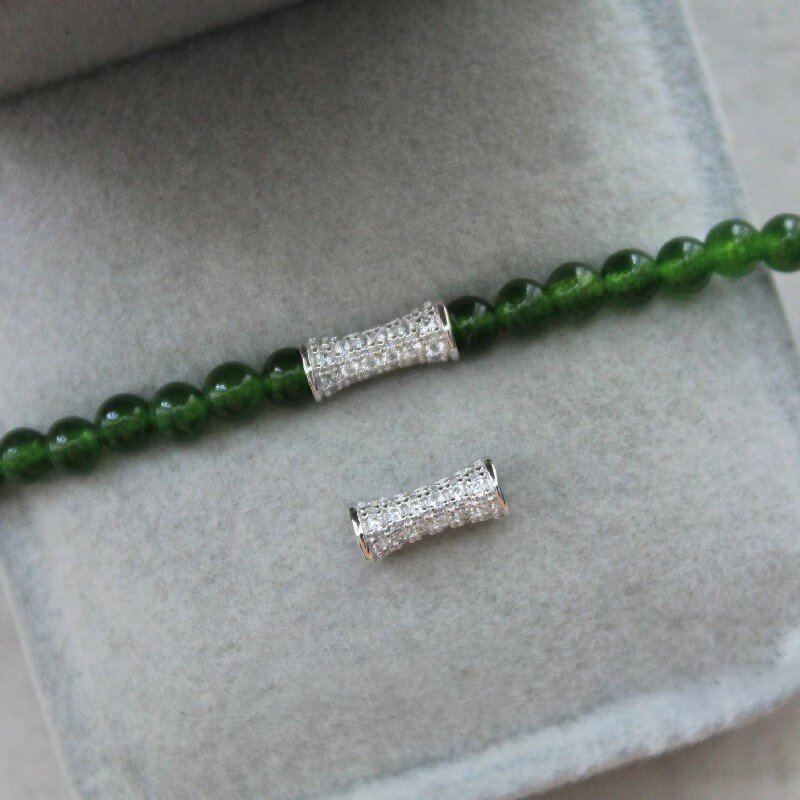 Горячая распродажа SG: 18K белое золото, полное покрытие бриллиантами, универсальный замок для жемчужного ожерелья, коннектор для DIY браслета, материал для конца замка