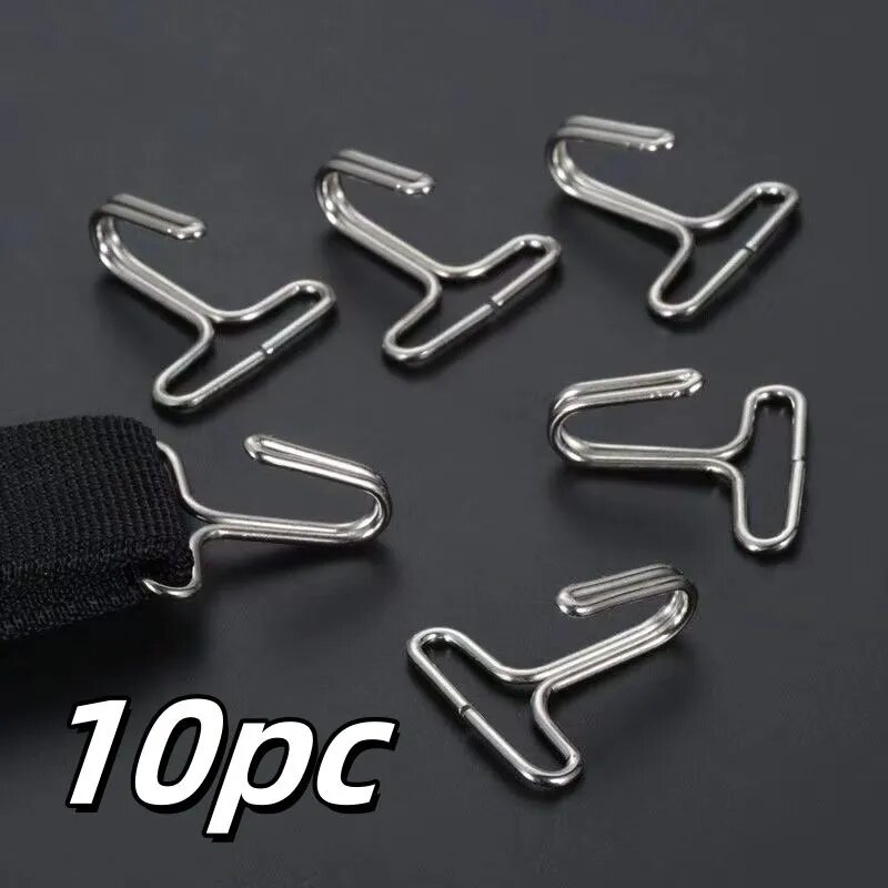 GEALFIS Крючки металлические 10 шт 3.1 см, для тентов шатров и мебели, такелажные аксессуары для крепления оборудования и зонтов
