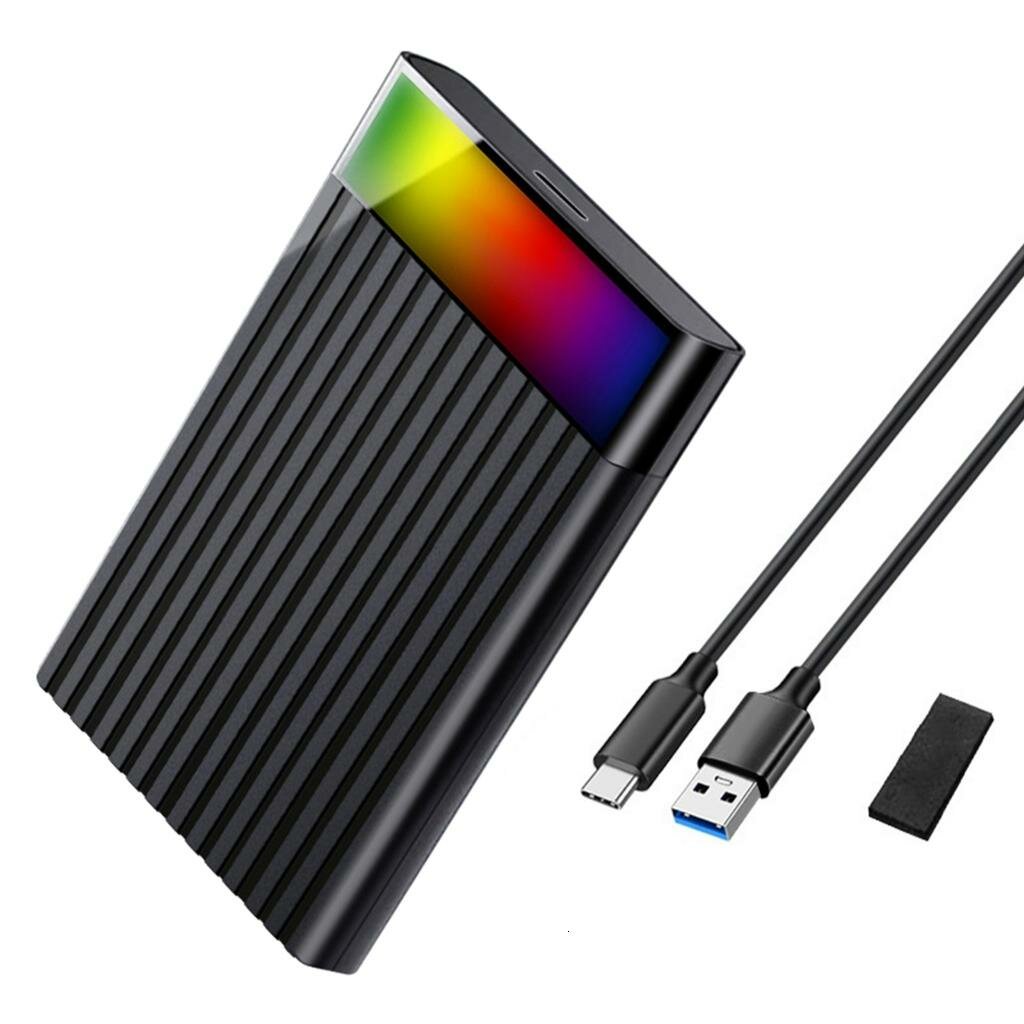 Корпус для SSD 2,5" SATA с интерфейсом USB-C, Головка переменного тока