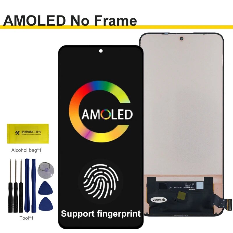 AMOLED экран для Xiaomi 13T ЖК-дисплей 2306EPN60G, дигитайзер сенсорного экрана с AMOLED No Frame