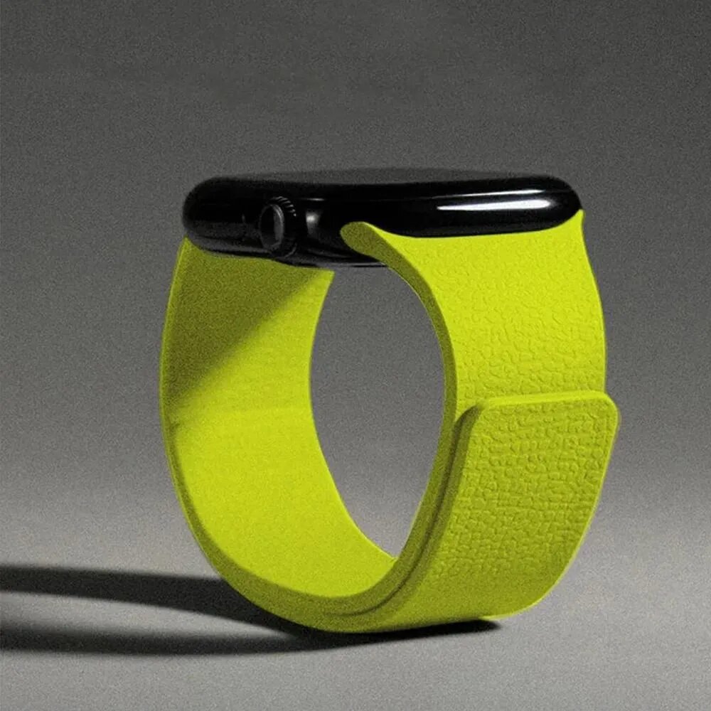 Силиконовый магнитный ремешок без пряжки, подходит для Apple Watch серий 1-9, SE/10, 42-44-45-46-49мм