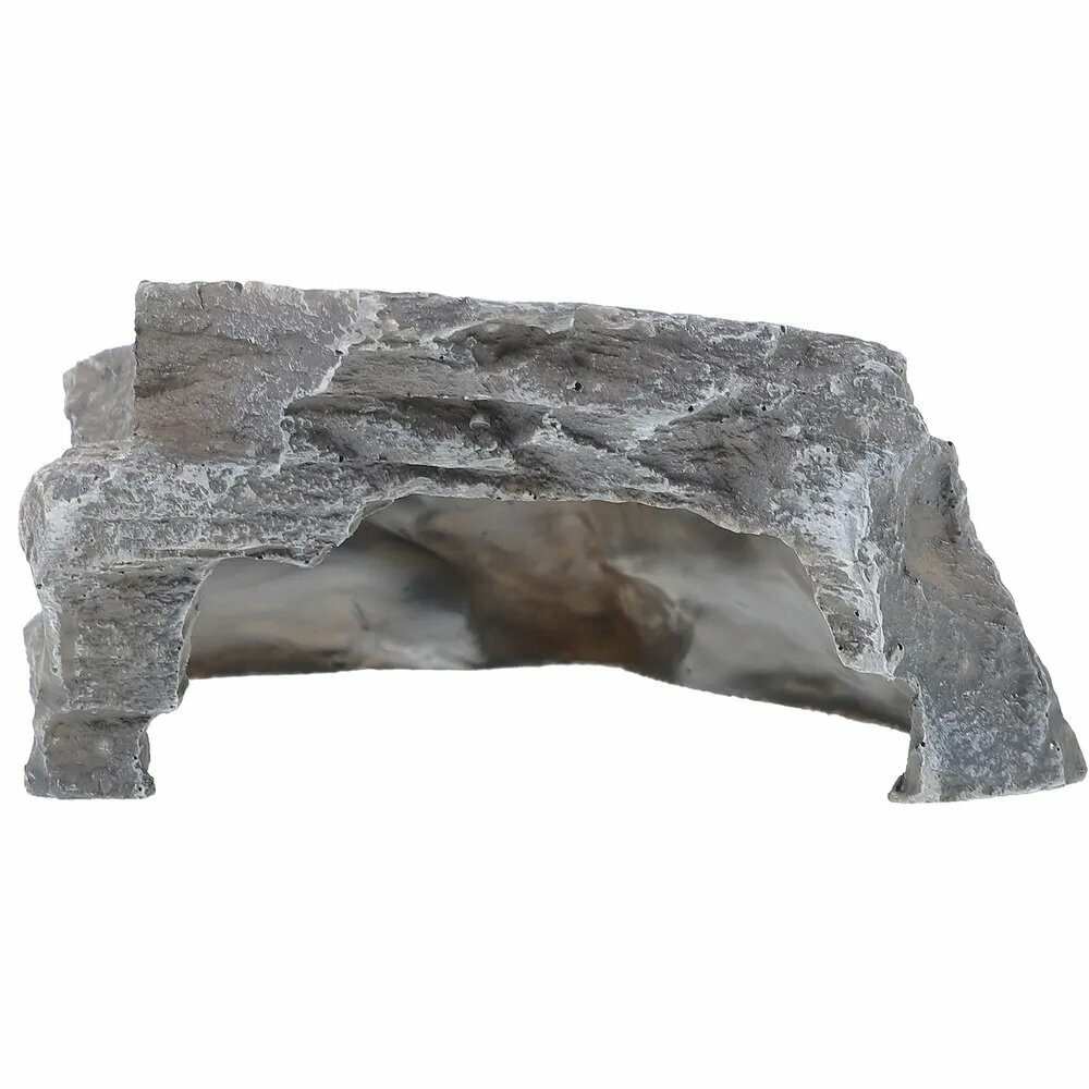 Искусственная скала с функцией укрытия, прочный декор для водных и сухопутных животных 11.00x10.00x5.00 см