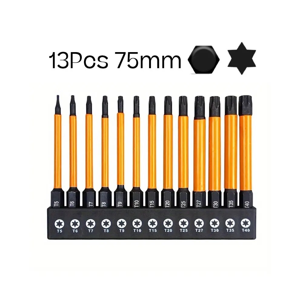 13 шт. набор защитных бит Torx, набор магнитных защитных отверток 50/100/150 мм, набор звездочек для пылесоса Shark T5-T40