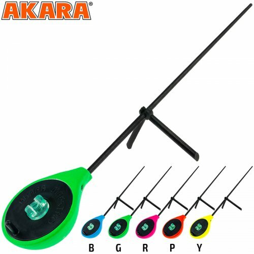 Удочка зимняя Akara Universal PK Green 24см, катушка d.44.3 мм.