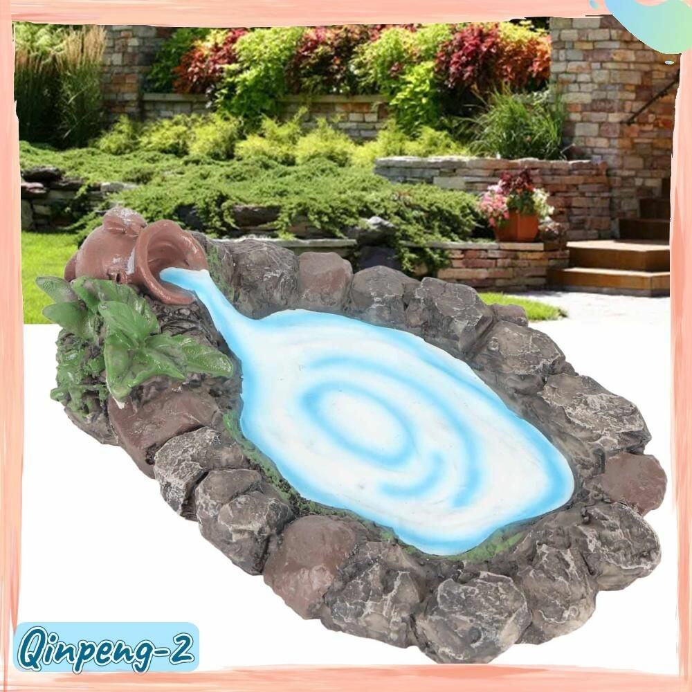 Декоративный пруд для феи, детализированное оформление, для дизайна мини-садов