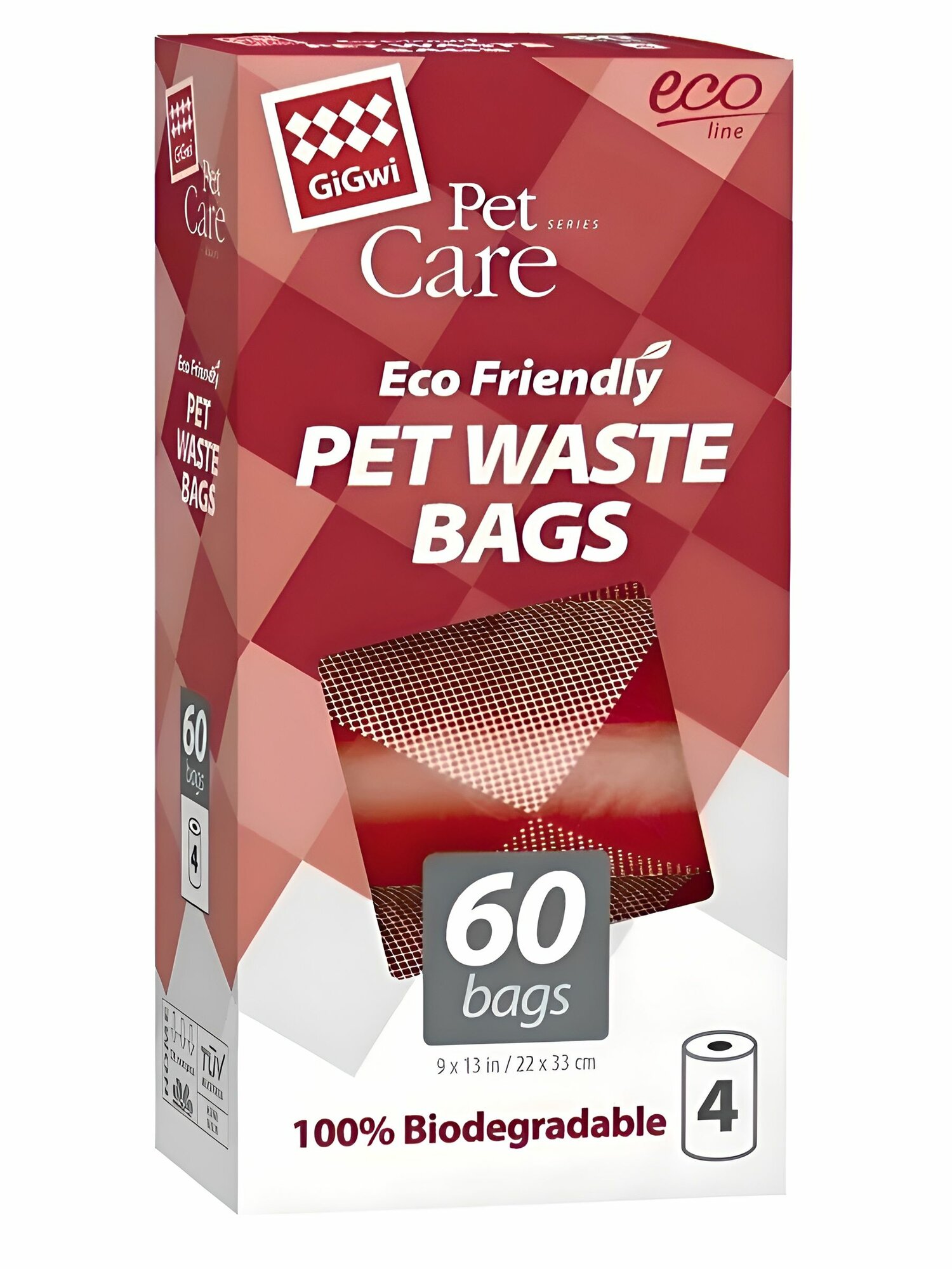 Пакеты для выгула собак биоразлагаемые Gigwi