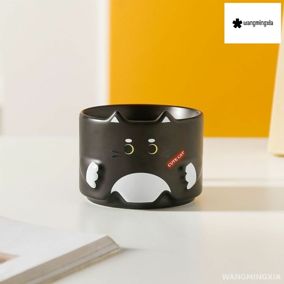 Набор керамических кружек "SG Cat", для ценителей кошек, с мультяшными принтами