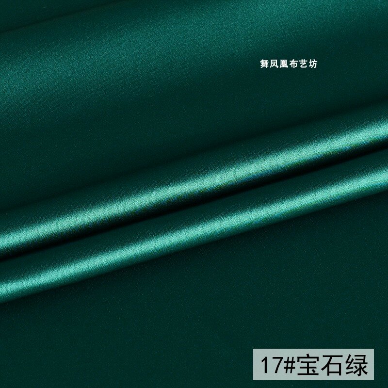 Однотонная двусторонняя ацетатная атласная ткань, глянцевая имитация шелка, дышащая, гладкая ткань для платьев