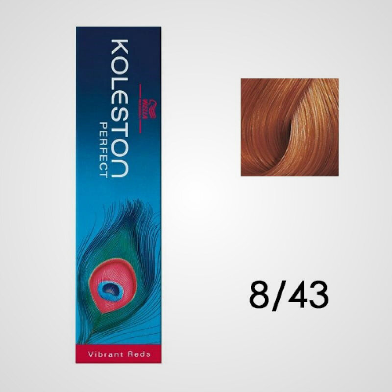 8/43 Стойкая крем краска Koleston 60мл WELLA Koleston perfect 8/43 Краска 60мл