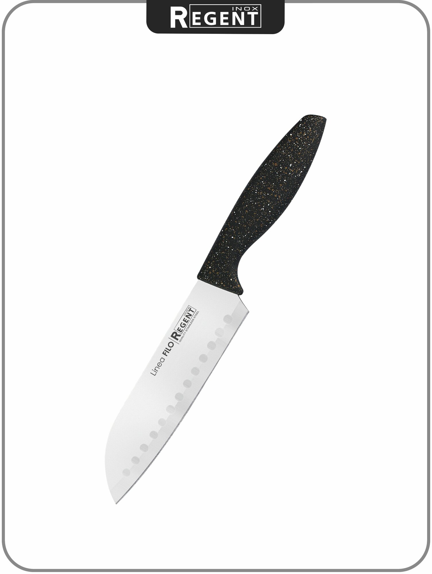 Нож кухонный Сантоку Regent Inox 150/275мм Linea FILO