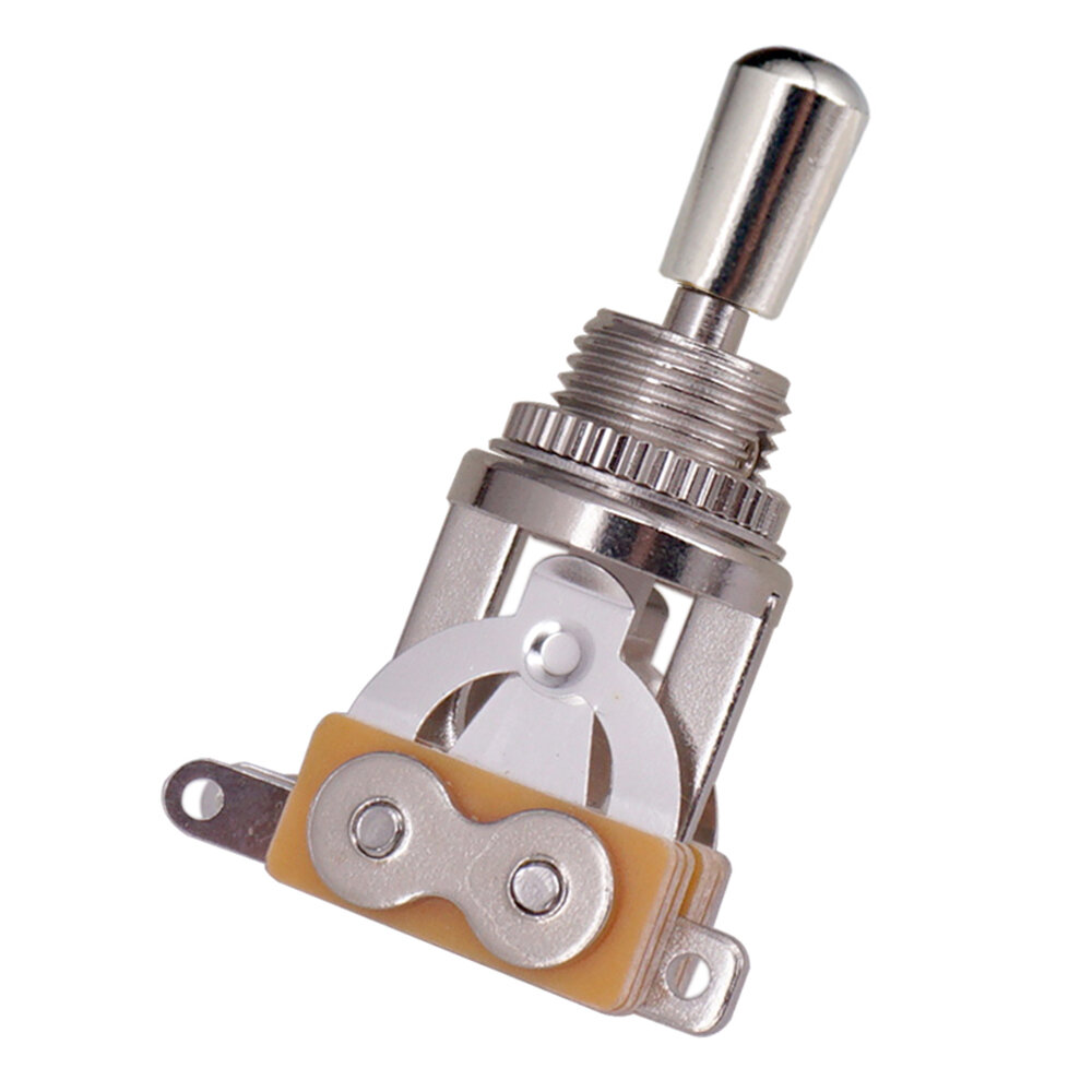 3 Way Short Straight Guitar Toggle Switch Pickup Selector with Brass Hat Compatible Gibson Les Paul LP SG Electric Guitars