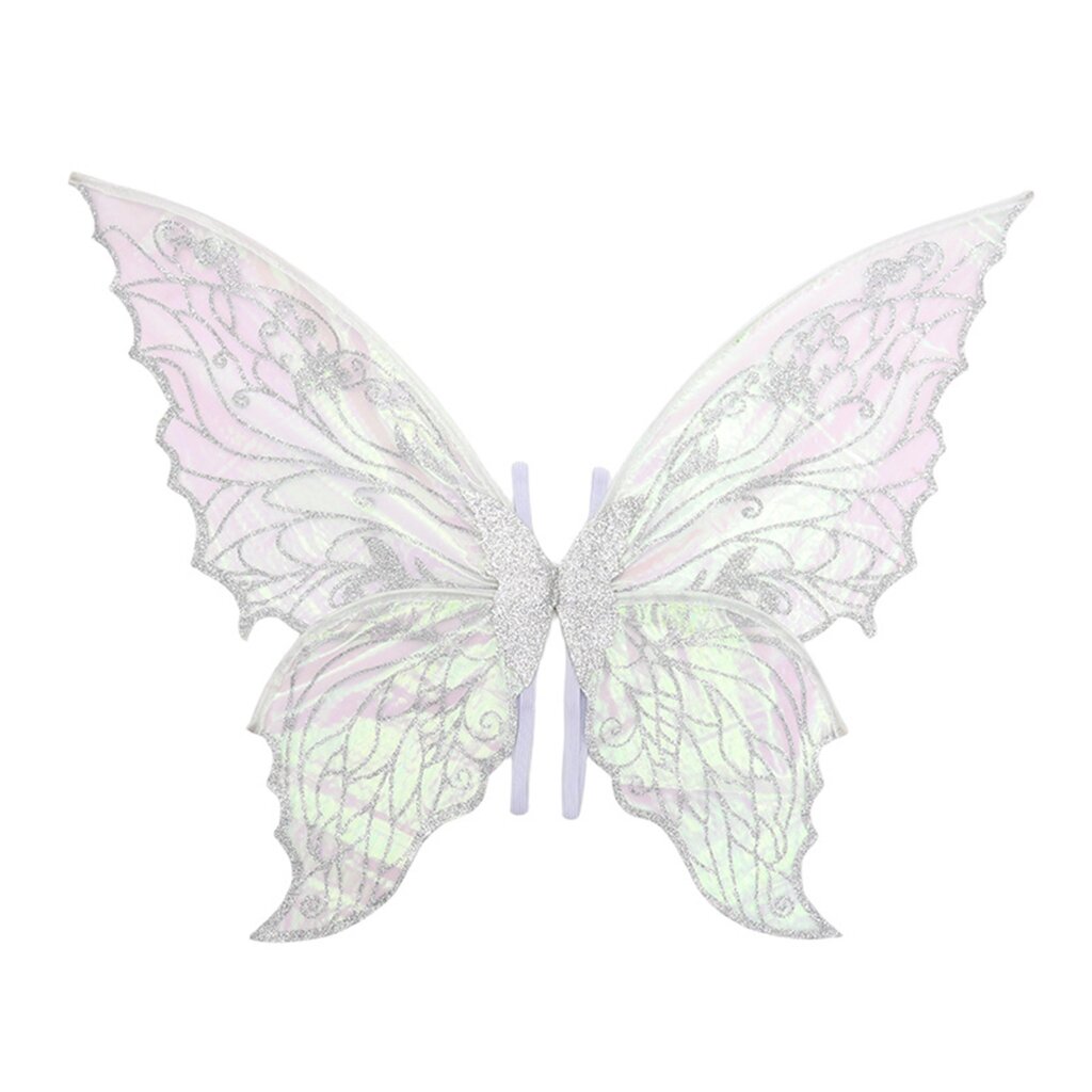 Крылья бабочки с 4 листьями бронзы-серебристый