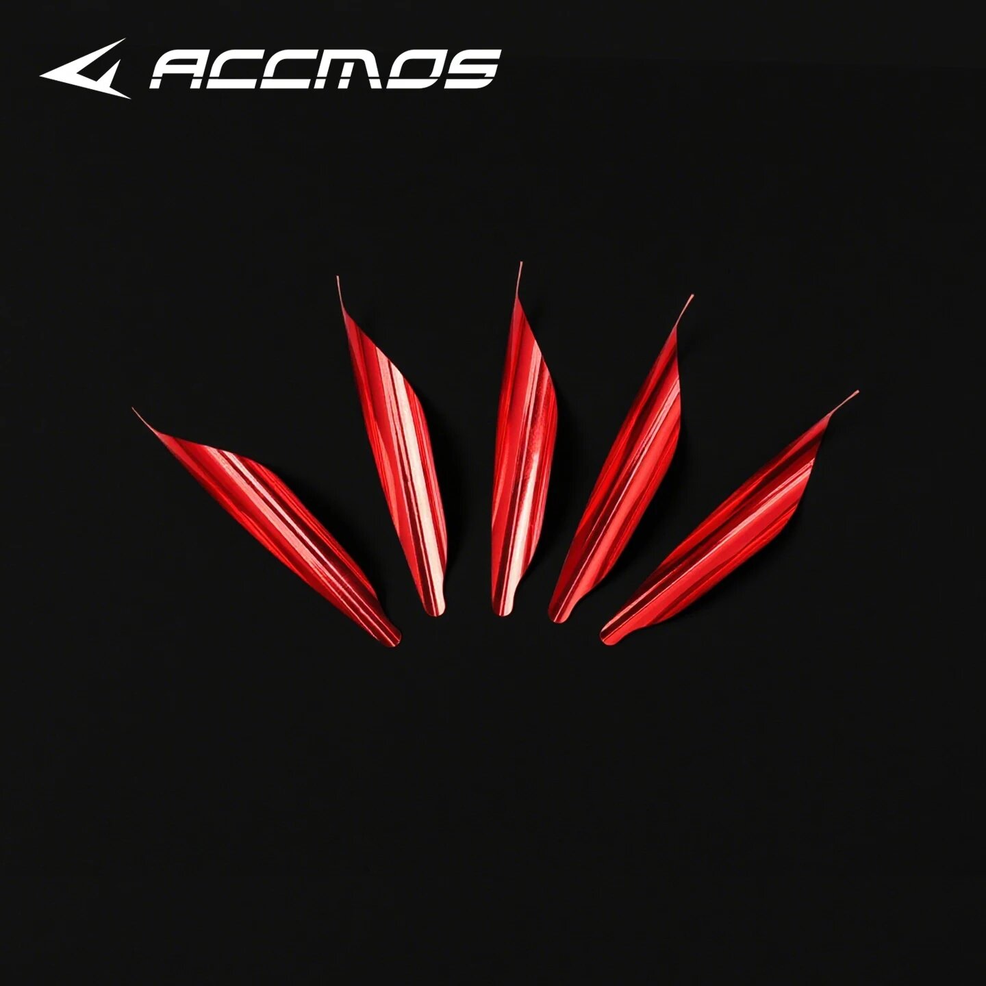 ACCMOS Спиральные лопасти для стрельбы из лука 1,8 дюйма Красный, LH Red