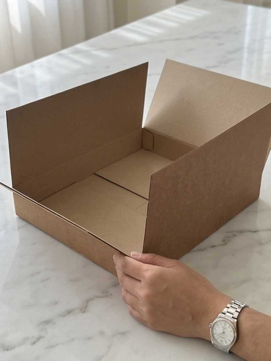 Картонная коробка для упаковки 290X248X42 цвет крафт 10 штук