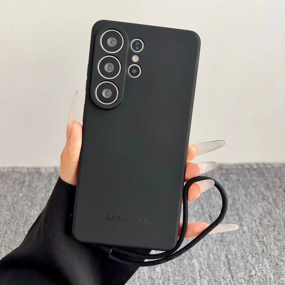 Samsung S26 ultra/Pro жидкий силиконовый ремешок, защитный чехол для камеры, оригинальный чехол для S26 S25 S24 Plus FE Edge A36 A56 A17