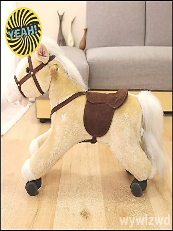 Лошадка-качалка, Детский троян на колесах со свободным скольжением