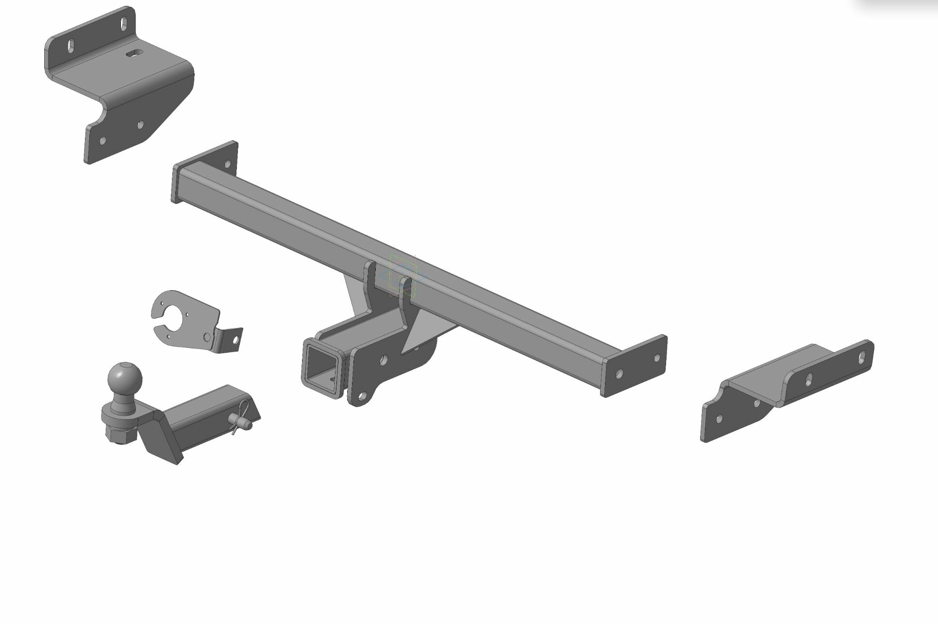 Фаркоп для Hyundai Creta 2016-2022, Solaris HC 2024- съемное крепление шара под американский квадрат Трейлер.7262