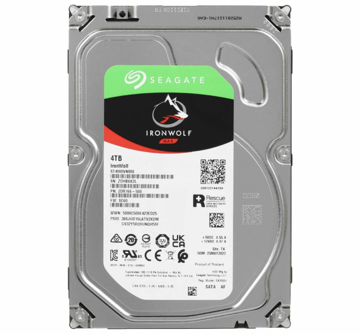 4 ТБ Жесткий диск Seagate IronWolf ST4000VN008