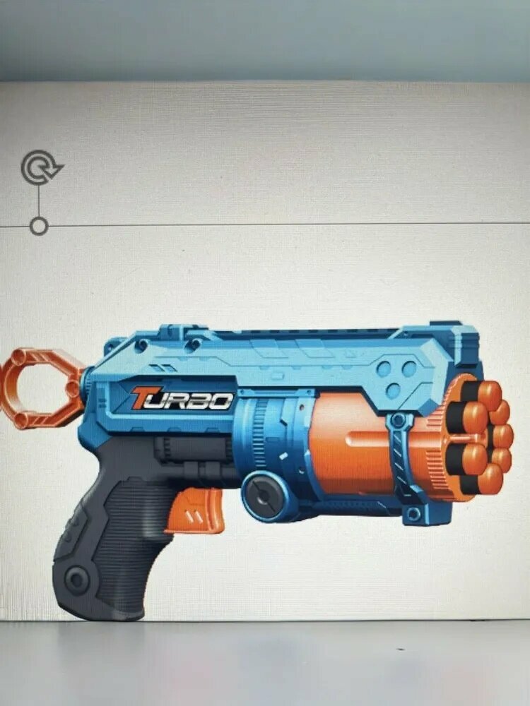 NERF Бластер с мягкими пулями, 8 пуль