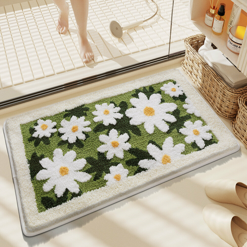 LAKEA пушистый ковролин для дома фи Locking OCEAN, зелёный 80X50 CM