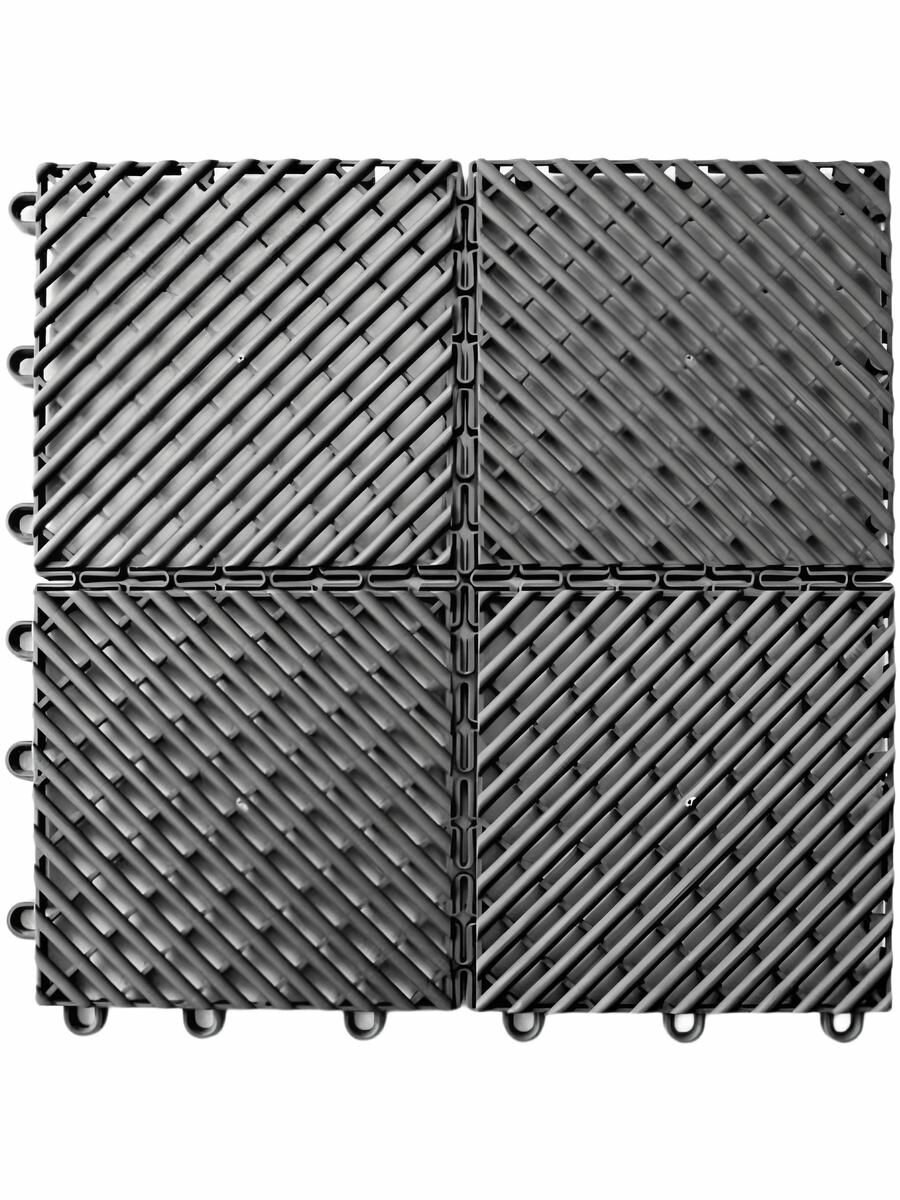 Модульное уличное универсальное покрытие плитка ПВХ 30х30 см 23 штук