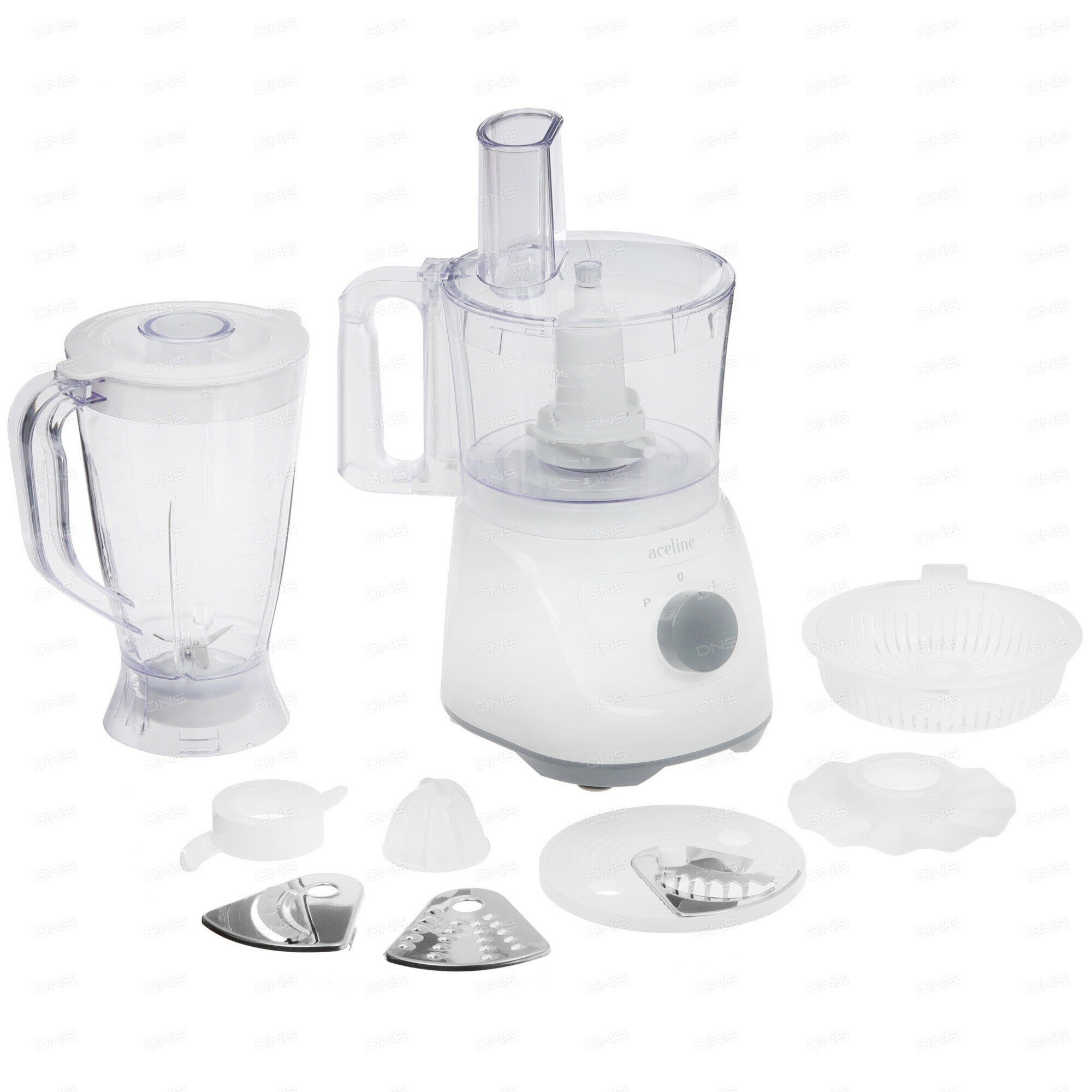 Комбайн кухонный Aceline FPC-800D, блендер, соковыжималка, прозрачный, 1,5 л