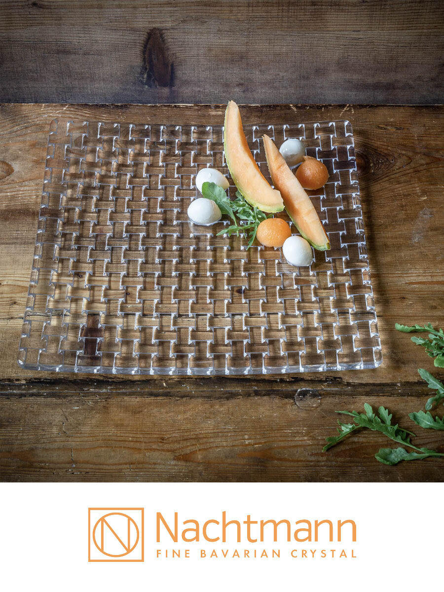 Блюдо Nachtmann Bossa Nova Plate square 28 см, бессвинцовый хрусталь