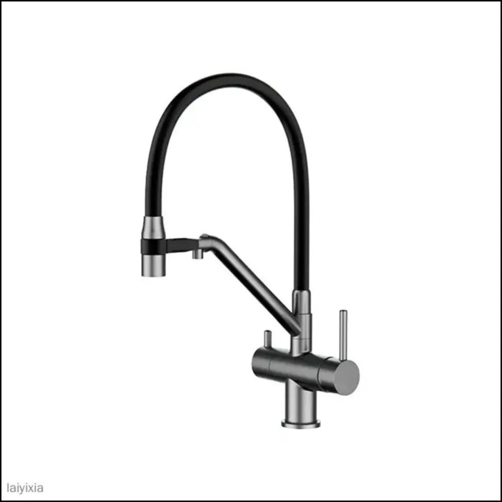 Смеситель для кухни гибкий излив с фильтром для воды Gappo G4398-89