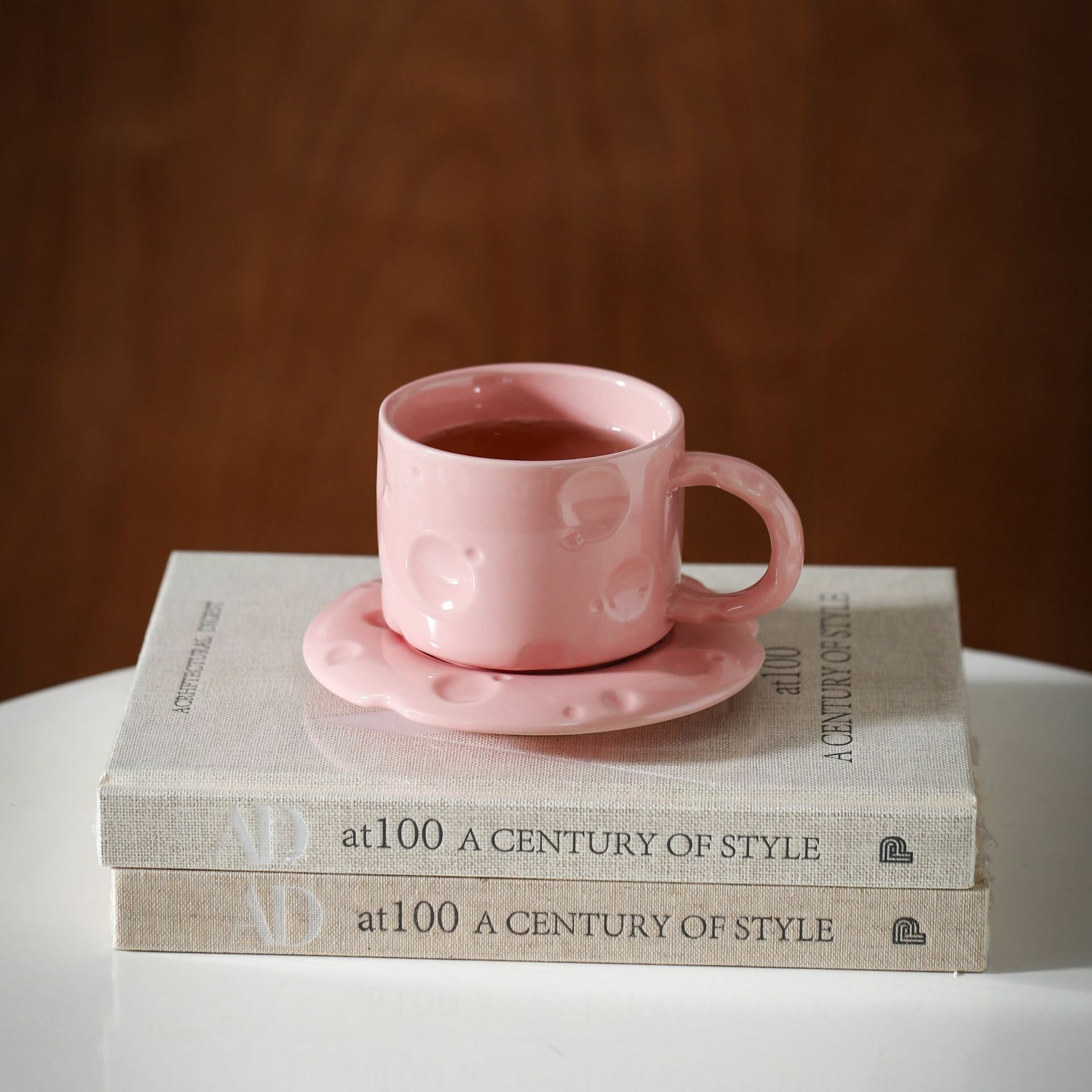 Стильный и уникальный набор чашек и блюдец для кофе, изысканный набор для послеобеденного чая, чашка для латте, чашка для домашнего завтрака.