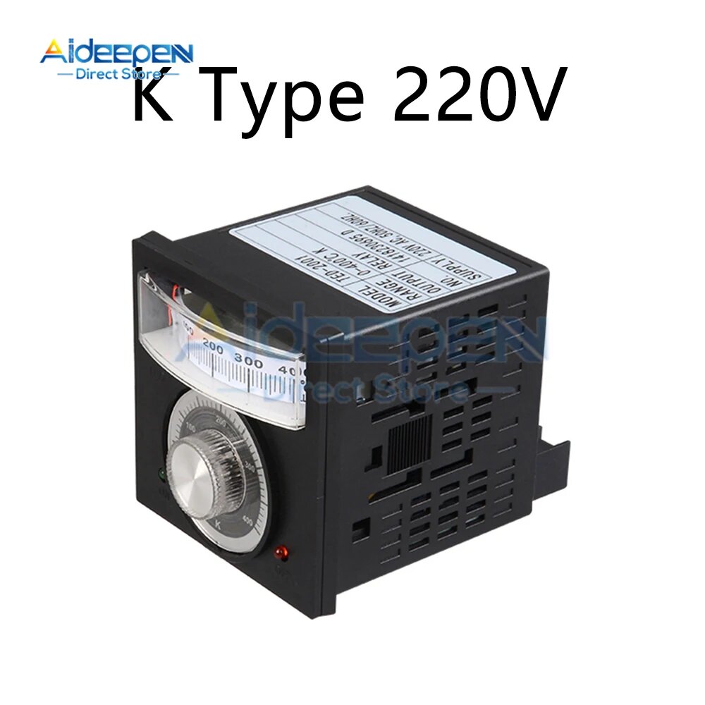Регулятор температуры K-типа Aideepen TED-2001 220V 400C