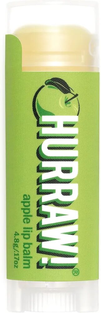 Hurraw! Apple Lip Balm 4.8g/ .17oz - Увлажняющий бальзам для губ, яблочный аромат