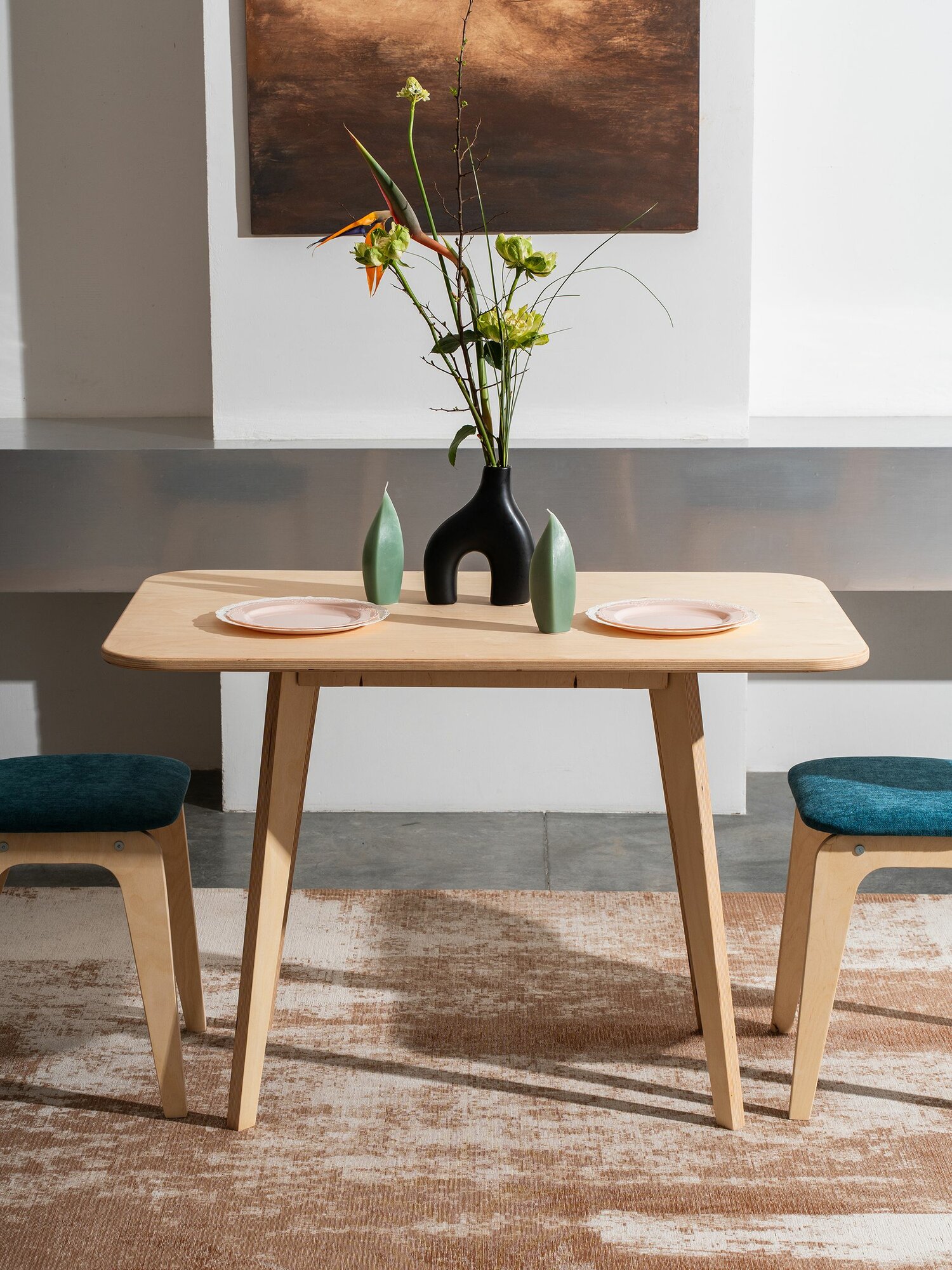 Стол кухонный прямоугольный 110 см деревянный