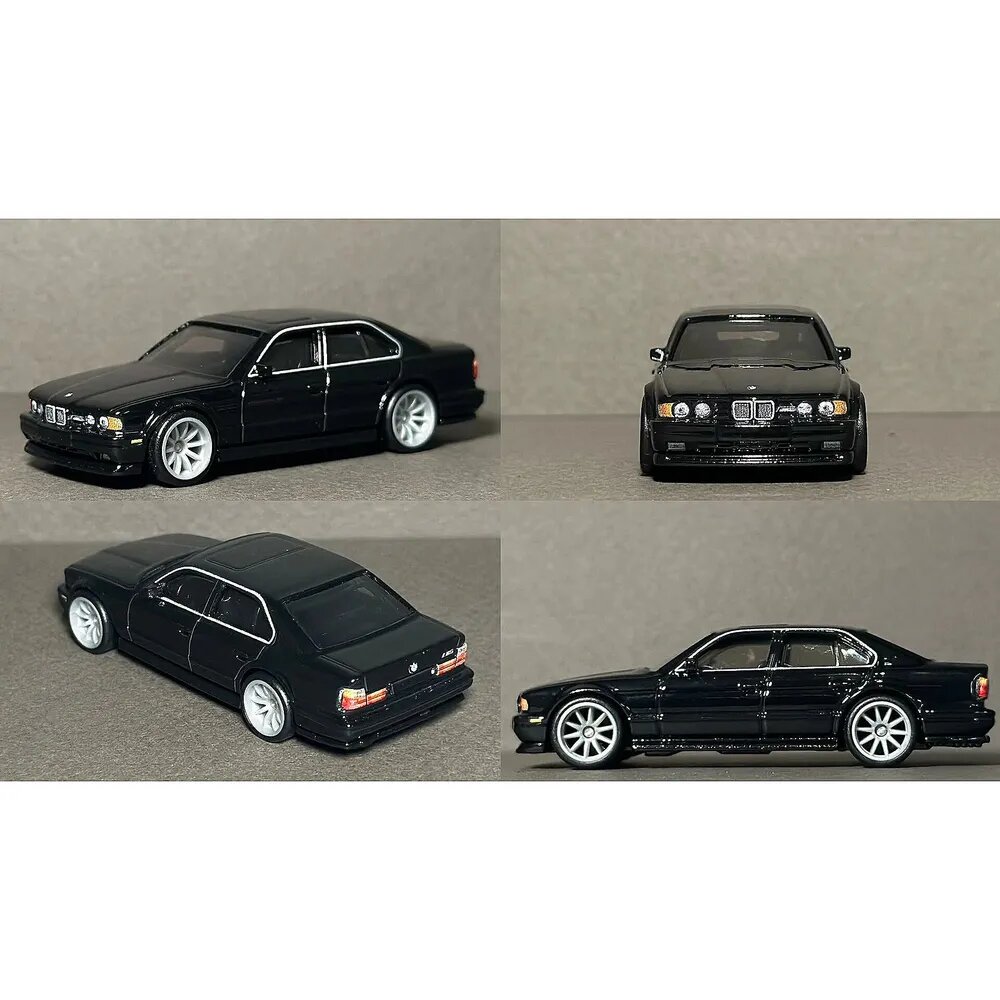 Коллекционная модель BMW E34 в масштабе 1:43, черного цвета - Аксессуар для машинок — фото 1