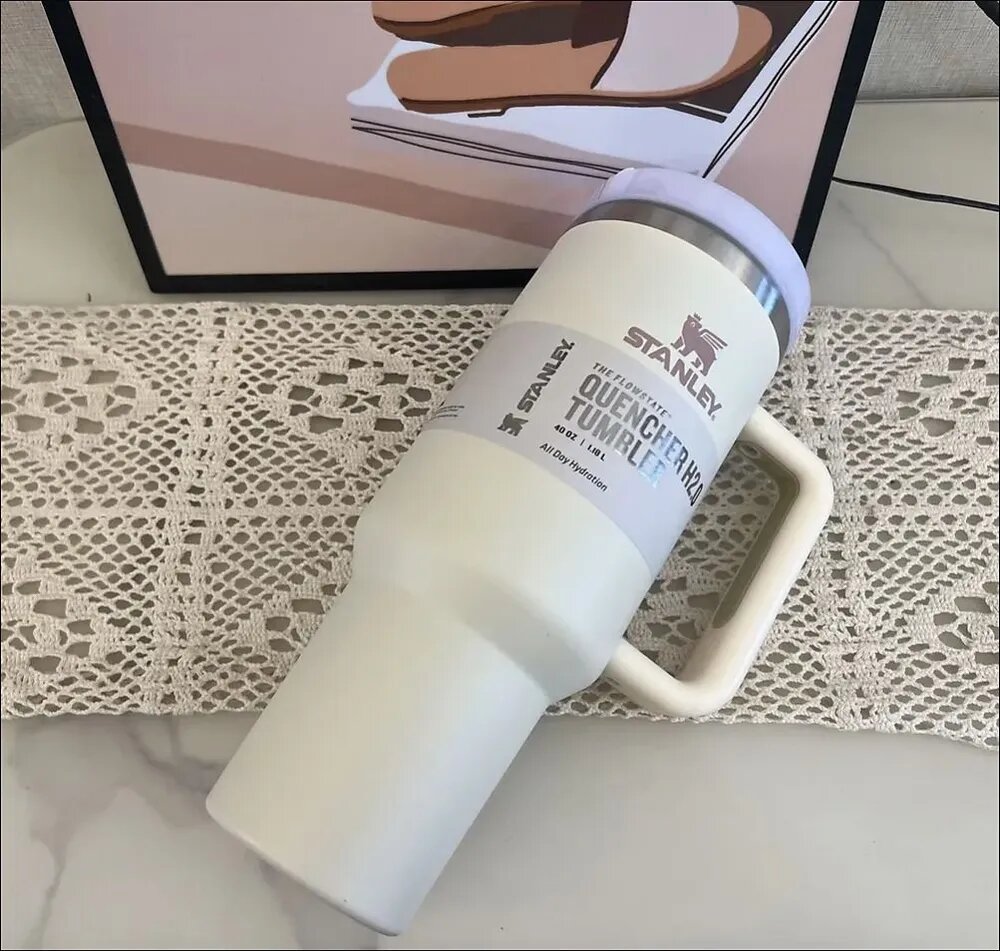 Кружка Stanley Quencher H20 Tumbler 40 OZ 1.10L Белая 1140 мл для напитков