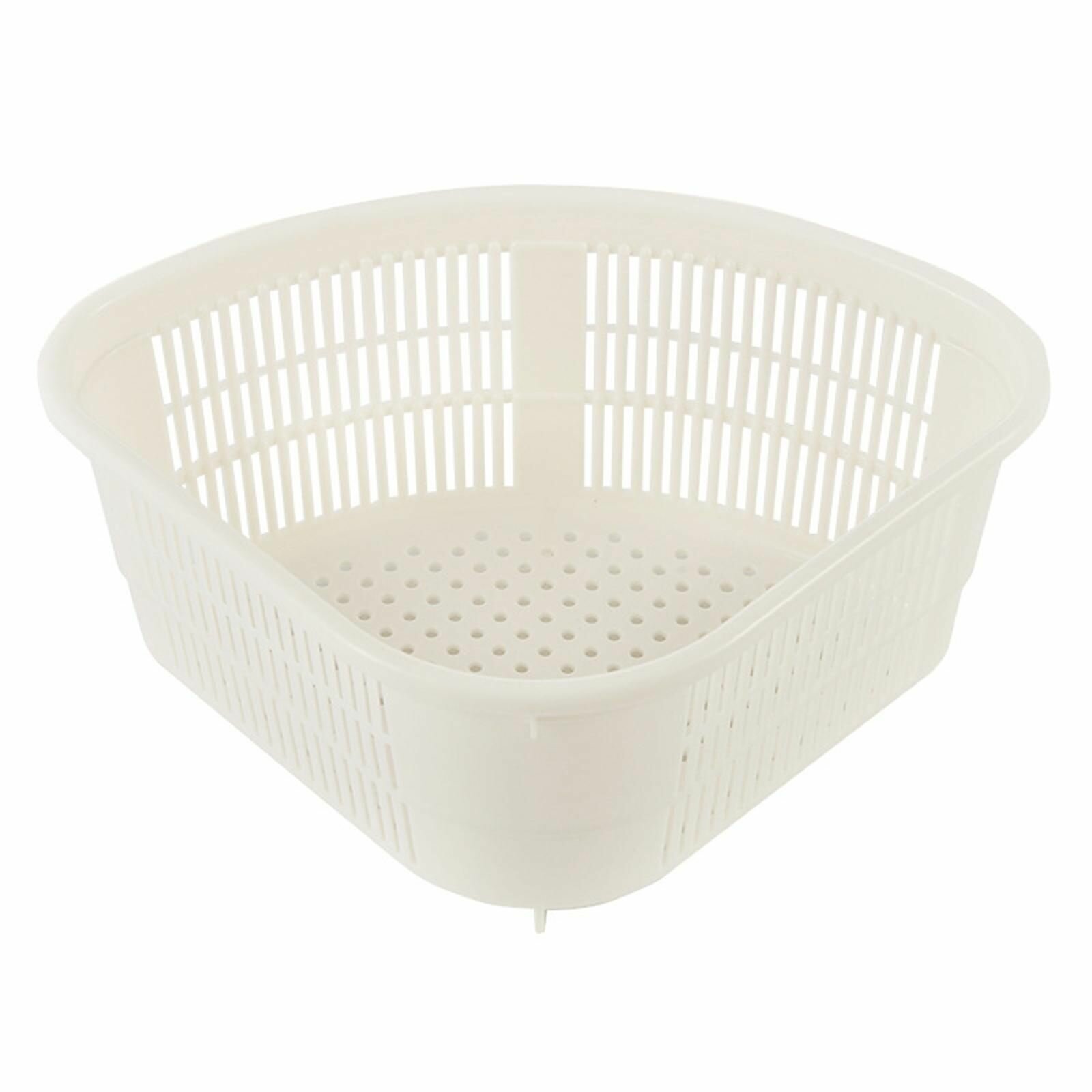 Угловая сливная корзина для кухни, держатель для хранения фруктов и овощей, сетчатый дуршлаг для мойки