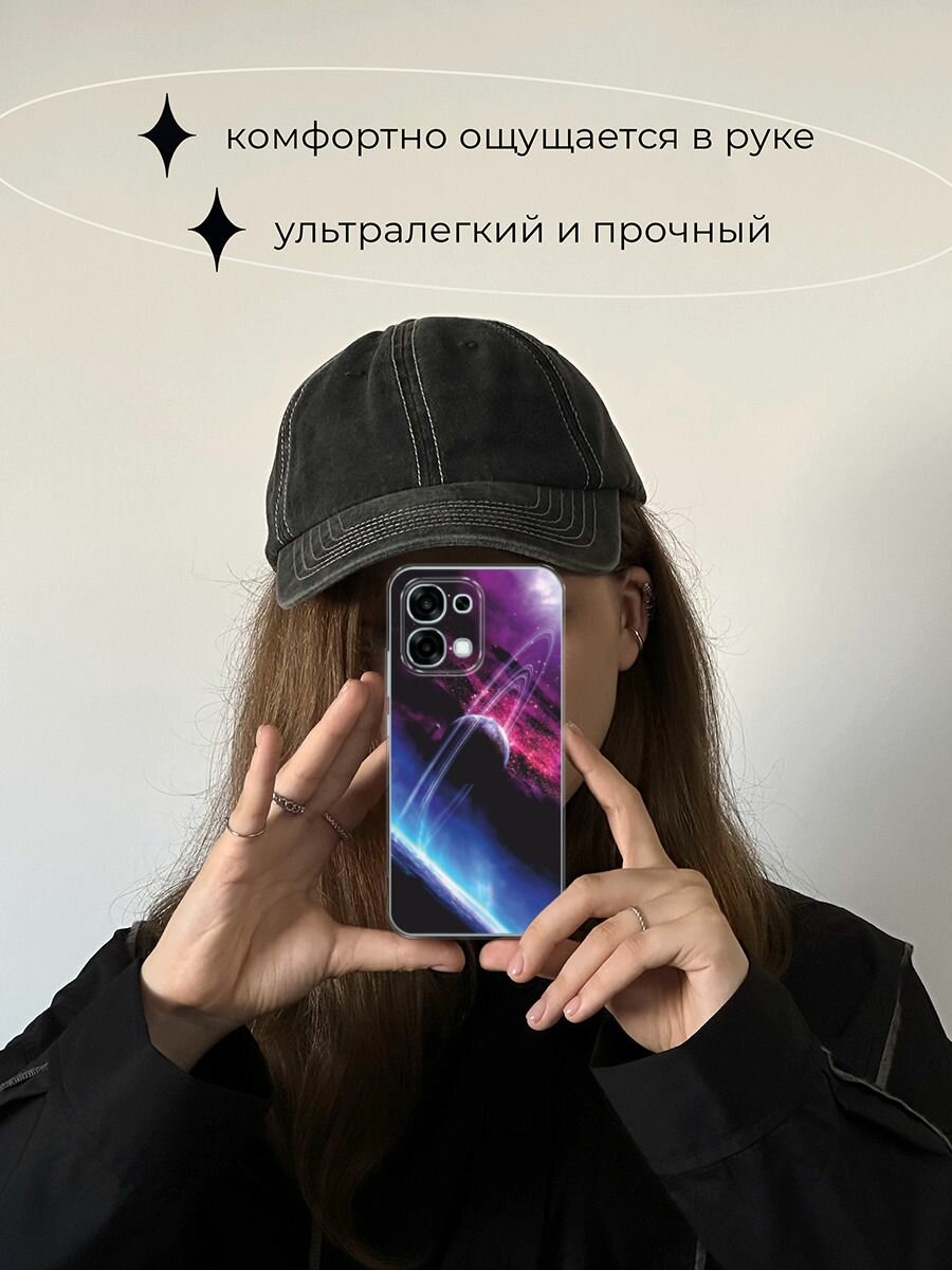 Силиконовый чехол на Oppo A6 Pro / Оппо A6 Про с принтом Космос 17 — фото 1