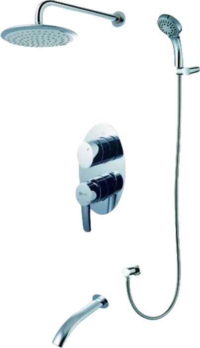 Душевой комплект Lemark Atlantiss LM3222C С внутренней частью