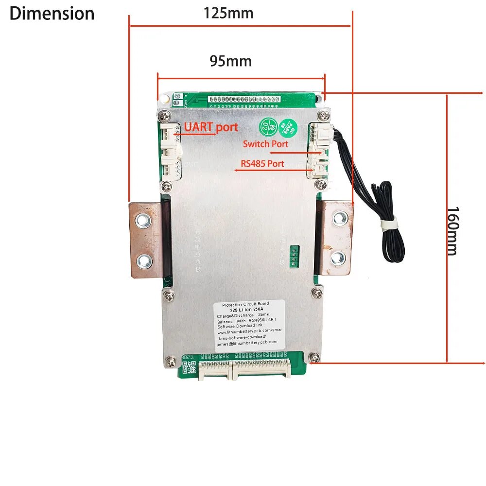 LiRooter Smart BMS 6S-22S 250A 6S to21S 200A Li ion