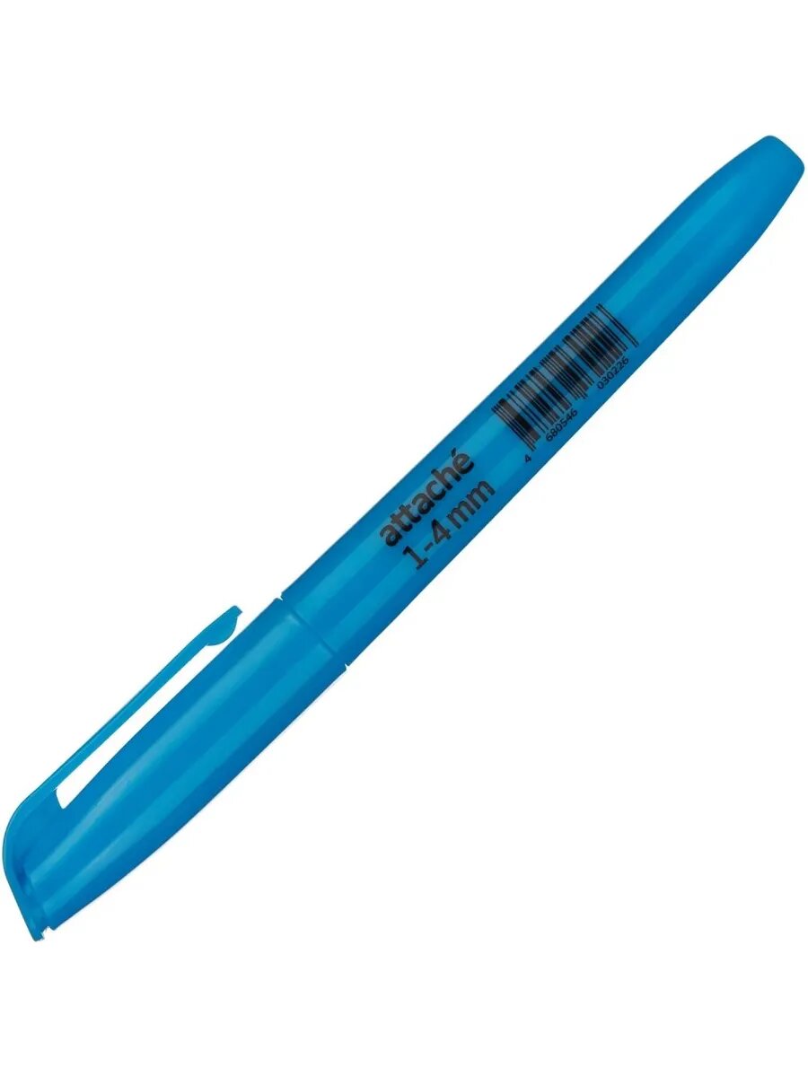 Яркий голубой маркер для выделения текста