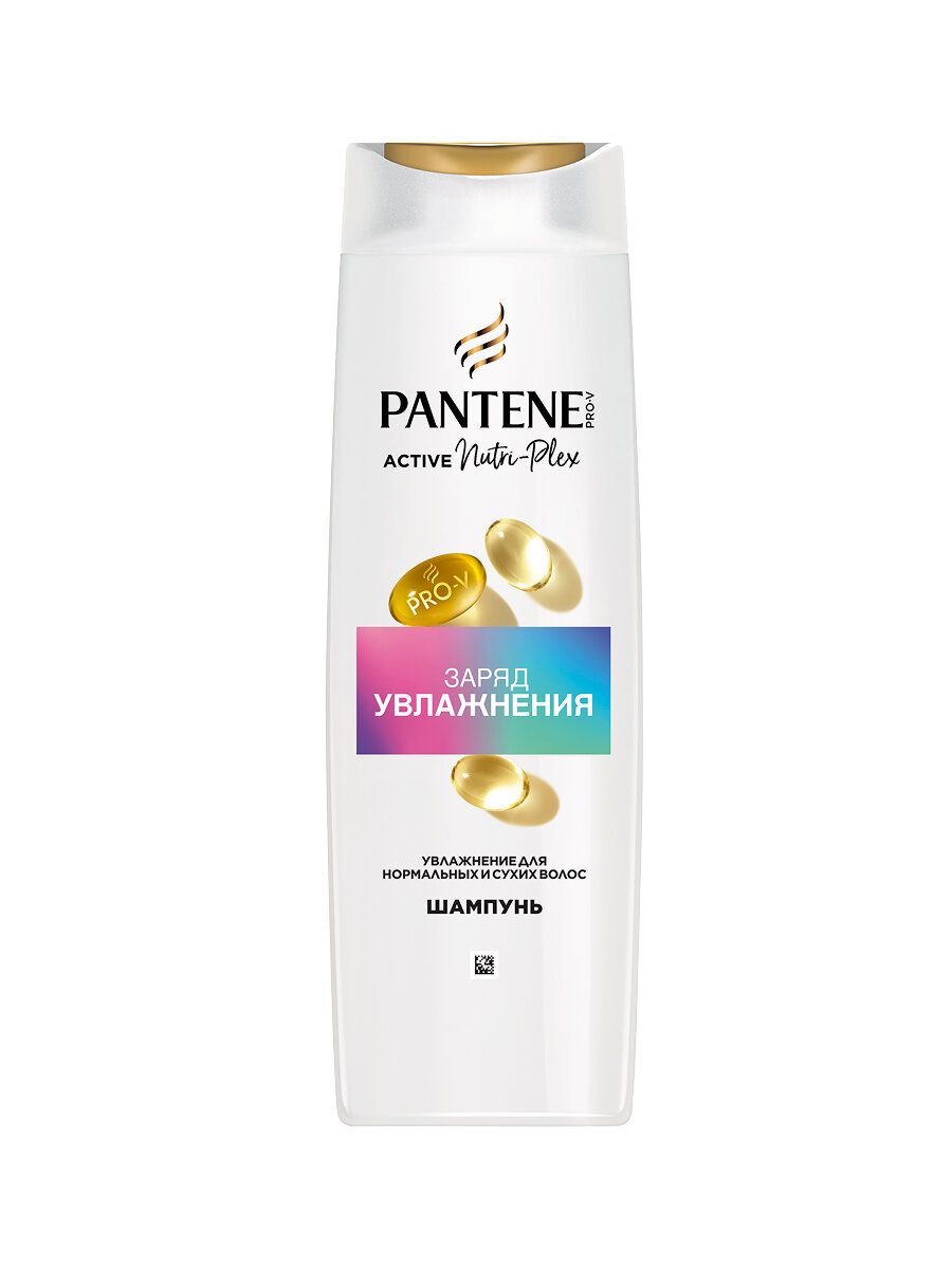 Шампунь Pantene "Заряд Увлажнения", для нормальных и сухих волос, термозащита, 400мл