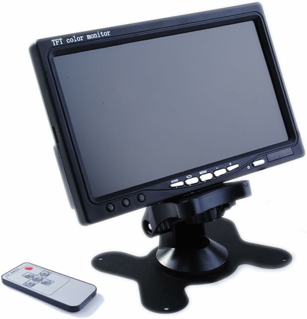 Автомобильный видеорегистратор Монитор с подсветкой Автомобильный экран заднего вида Видеовход ИК-пульт дистанционного