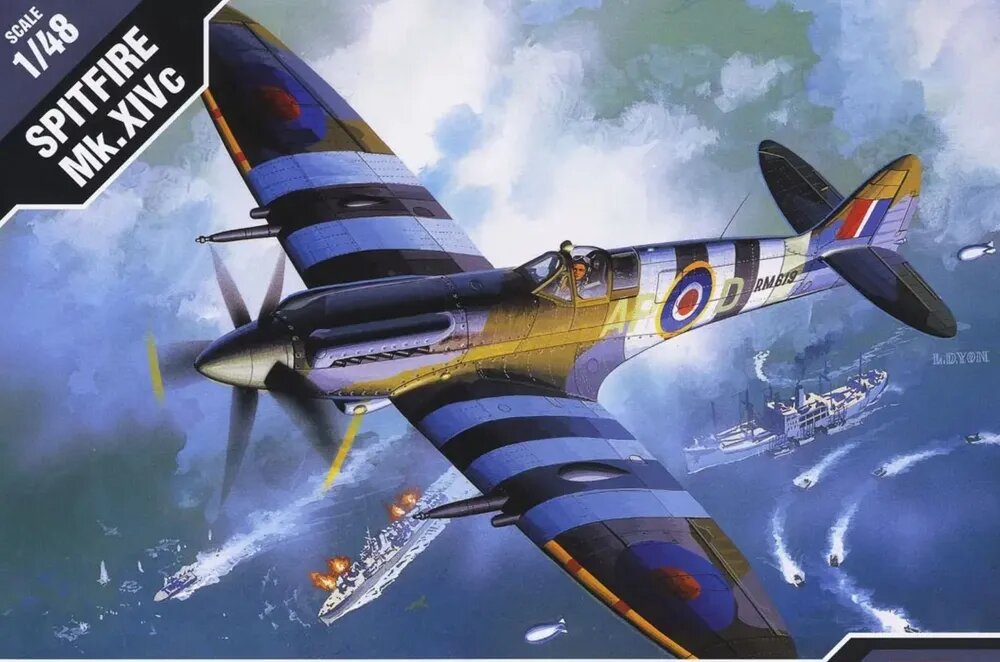 Academy AC12274 1/48 SPITFIRE MK. XIV-C сборная модель самолета