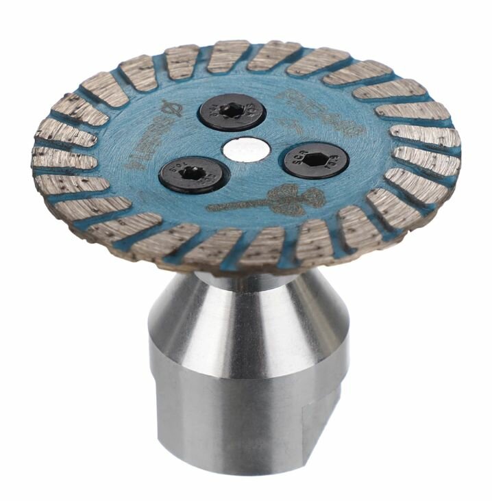 Алмазный диск турбо по камню Trio-Diamond Flange с фланцем 50x1,8 мм М14