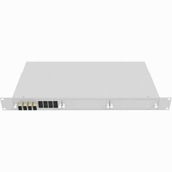 Кросс оптический стоечный Toplan 19", 4 SC/UPC адаптеров, 1U, серый,