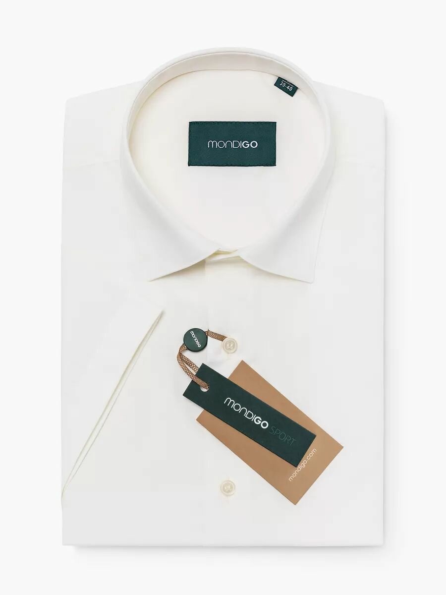 Рубашка приталенная SLIM FIT с коротким рукавом