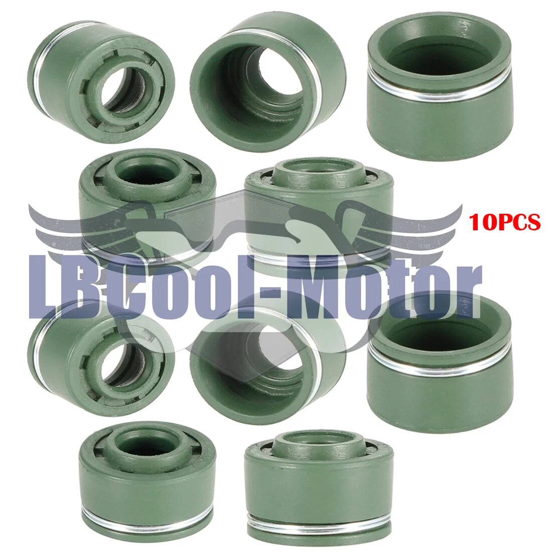 10 шт, Уплотнители для впускного клапана мотоцикла HONDA NV400 NV600 NV750 SHADOW VT600 VT750 VT1100 VT1300 12208-413-003
