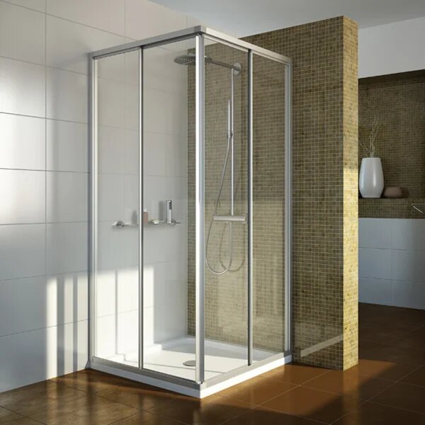 Душевой уголок GuteWetter Practic Square GK-422 без поддона, стеклянный, 85x85, квадратный, раздвижной