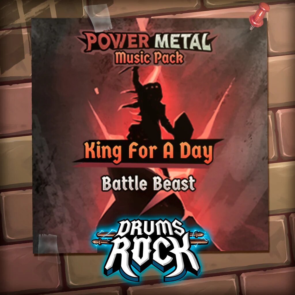 Дополнение Drums Rock: Battle Beast - 'King for a Day', цифровое издание PlayStation 5, регион Турция / код пополнения баланса