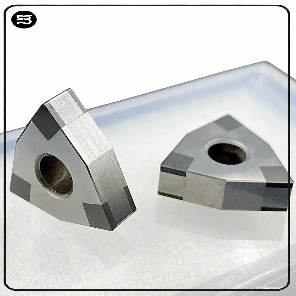 2PCS WNMG431 Вставка из кубического нитрида бора CBN, твердосплавная токарная пластина для обработки закаленной стали.