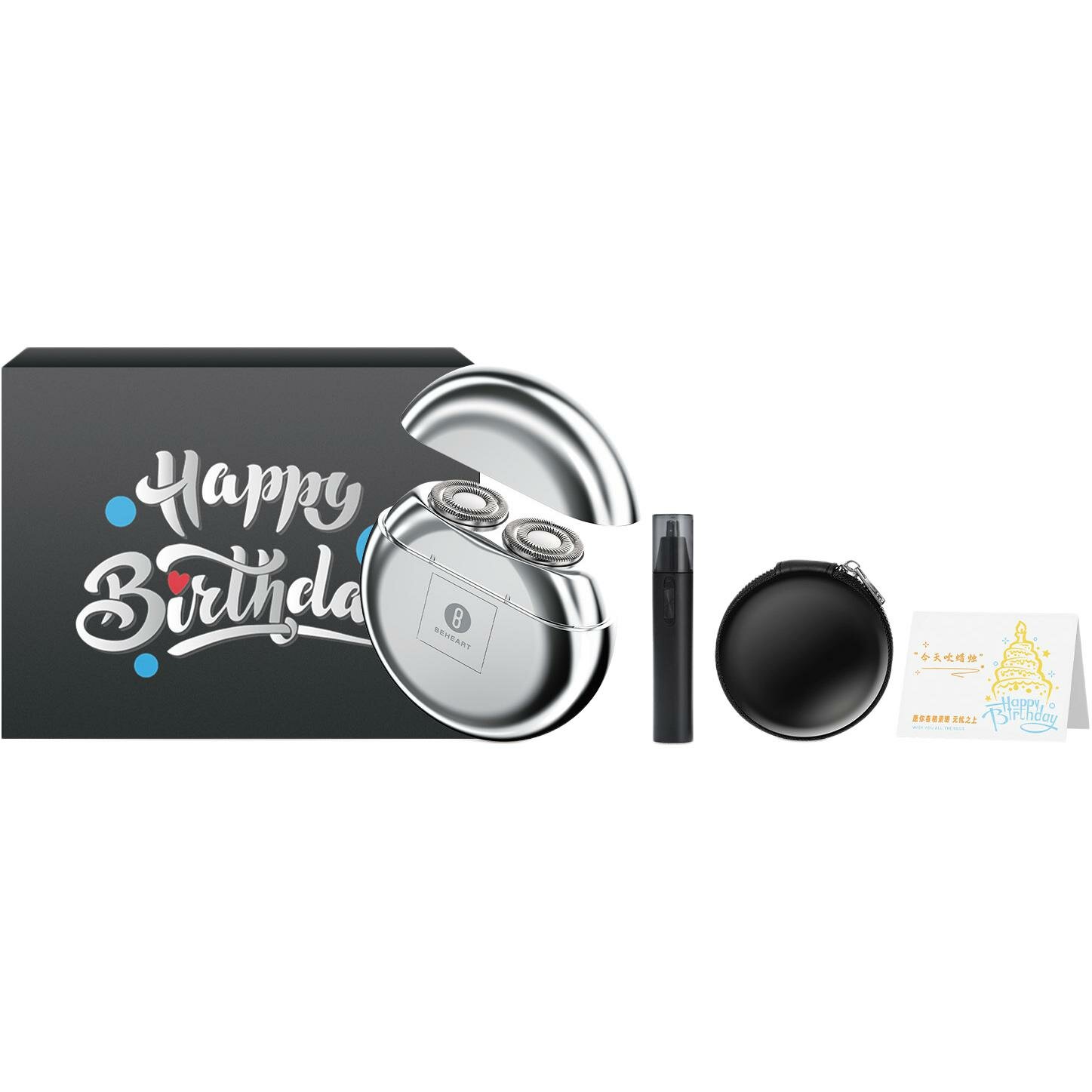Мини-электробритва унисекс Times G220 Silver Rotary Space, G220 Silver, Heart Box-Nose Hair Trimmer